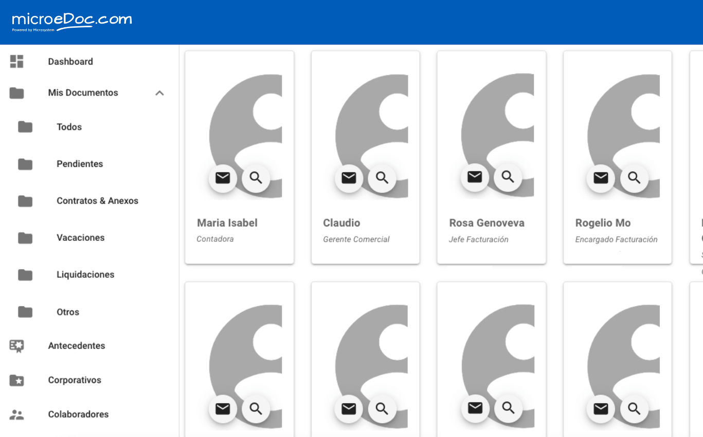 Software de gestión para recursos humanos - MicroeDoc
